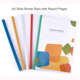 Slide Binder Bars with Report Pages | Sliding Bar Binders ...