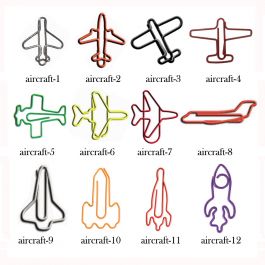 Aircraft Shaped Paper Clips | Airplane Decorative Paper Clips ...