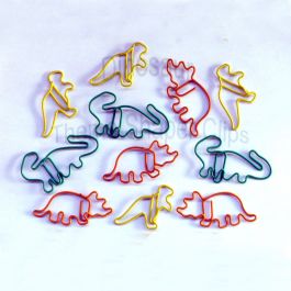 Cute Dinosaur Decorative Paper Clips Animal Shaped Paper Clips 1 dozen