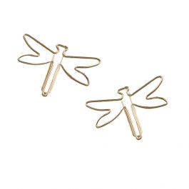 Dragonfly Shaped Paper Clips | Gold Decorative Paper Clips | DuoDuo Art ...