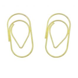 Drip Shaped Paper Clips | Gold Decorative Paper Clips | DuoDuo Art&Craft