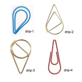 Drip Shaped Paper Clips | Gold Decorative Paper Clips | DuoDuo Art&Craft
