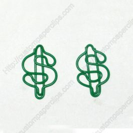 US Dollar Sign ($) Shaped Paper Clips | Fun Decorative Paper Clips ...