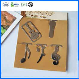 Hollowed-out Music Paper Clip Bookmarks | Hollow Metal Paper Clips ...
