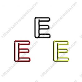 Initial Shaped Paper Clips | Letter E Decorative Paper Clips ...