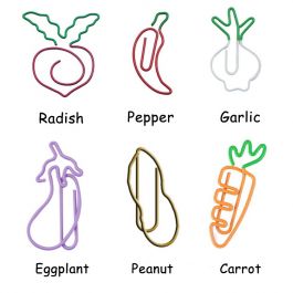 Cute Vegetable Decorative Paper Clips | Fun Shaped Paper Clips ...