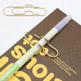 Gold Pen-fastened Paper Clips | Jumbo Paper Clips (19*70mm) | DuoDuo ...
