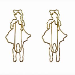Pretty Girl Shaped Paper Clips | Gold Decorative Paper Clips | DuoDuo ...