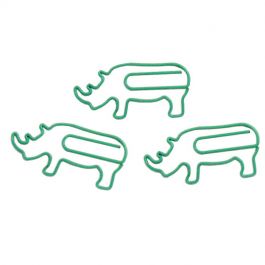 Rhino Animal Shaped Paper Clips | Cute Decorative Paper Clips ...